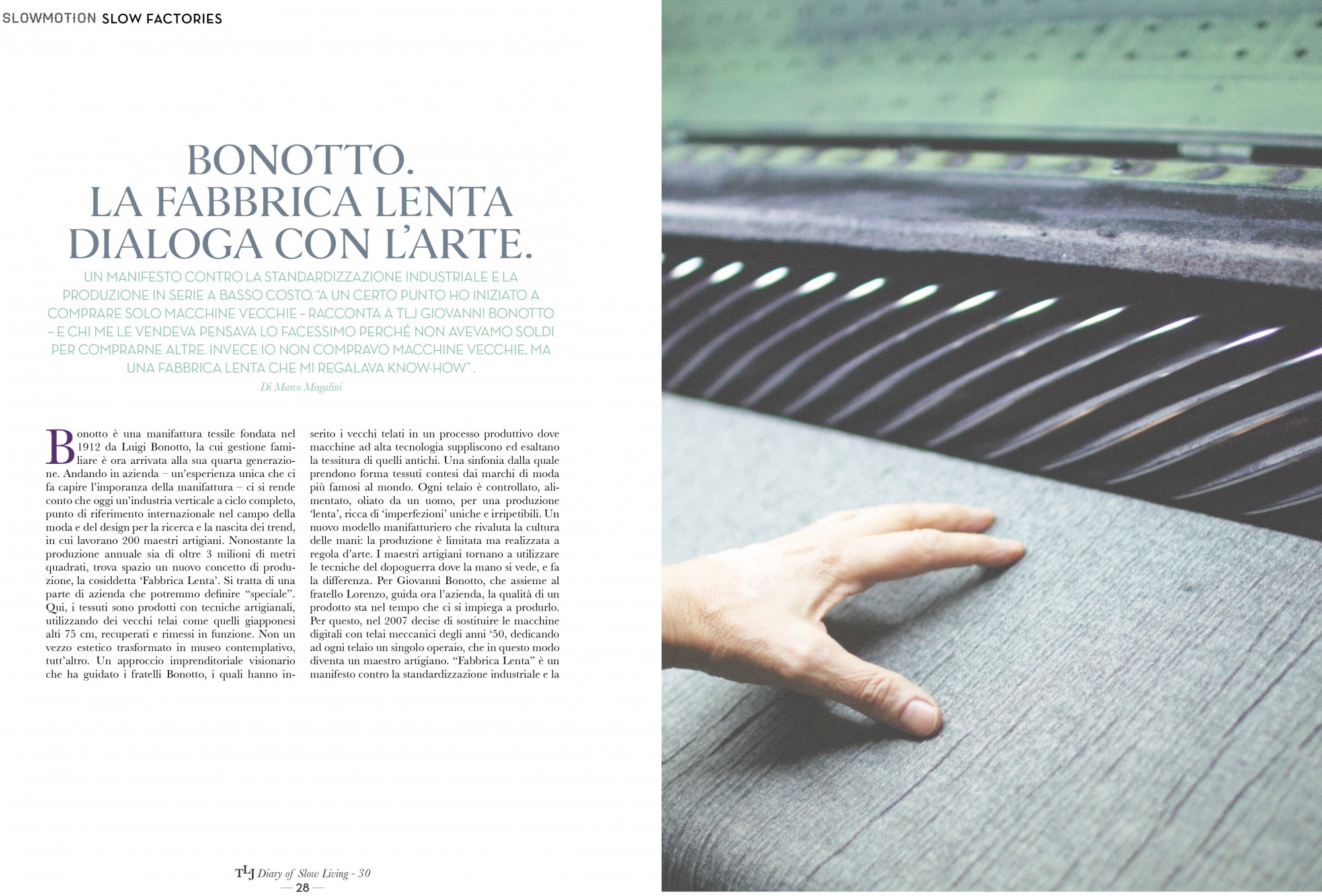 BONOTTO - Bonotto: la fabbrica lenta dialoga con l'arte